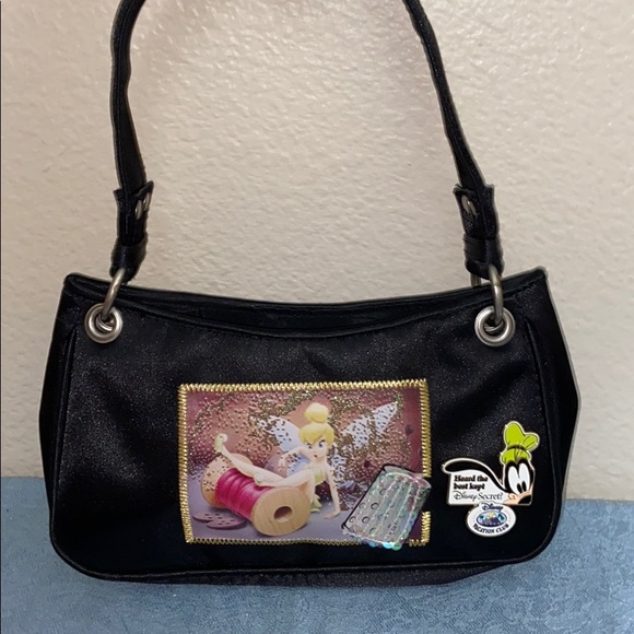 Disney | Accessories | Disney Tinkerbel Mini Purse Wsparkles Goofy Pin ...